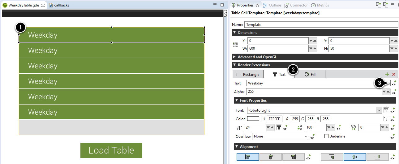 Storyboard Tutorial Creating User Interface Table Variables